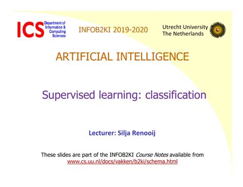 Ppt Artificial Intelligence Supervised Learning Classification