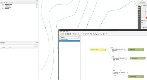 Qgis Filling Gaps In Vector Contour Line Geographic Information