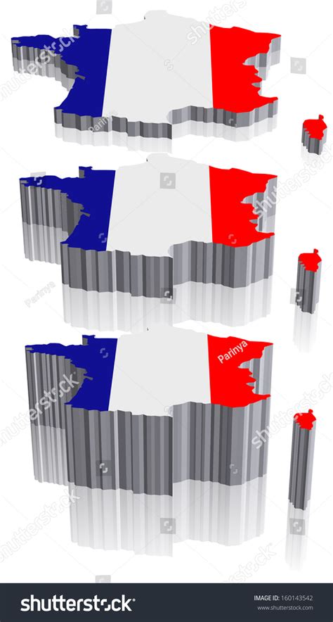 france vector map 3d stock vector royalty free 160143542 shutterstock