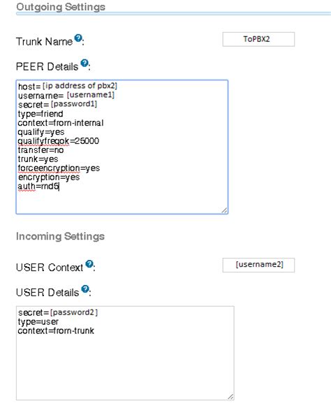 IAX Trunk Between Freepbx Servers General Help FreePBX Community Forums