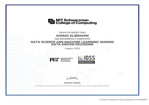Ahmad Al Ibrahim On Linkedin Datascience Machinelearning Mit