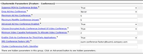 Enable Conference Cucm Version 11 Cisco Community