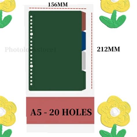 A5 B5 A4 Loose Leaf Refillable Notebook Shell Binder Notebook College Notepad B5 Paper Refill