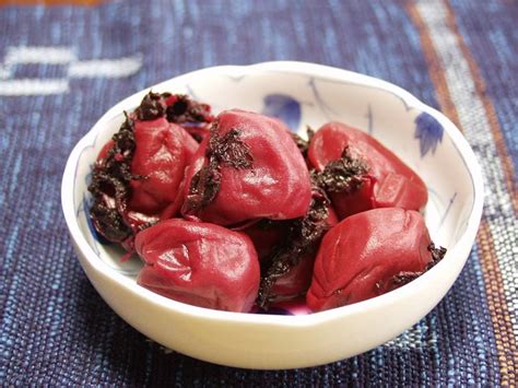 Umeboshi Very Sour Pickled Plum We Put It In Onigiri Rice Ball Rice
