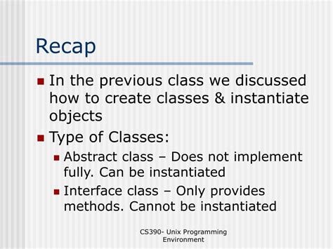 ppt cs 390 unix programming environment powerpoint presentation free