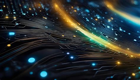 Premium Ai Image Digital Abstract Background Of Technological Processes Neural Networks And