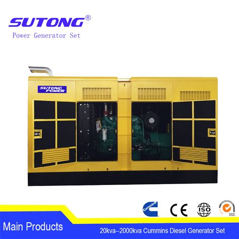 Big Power Water Cooling Ac Three Phase Cummins Diesel Generator 500kva