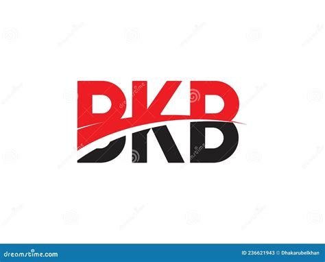 Bkb Letter Initial Logo Design Vector Illustration Stock Vector