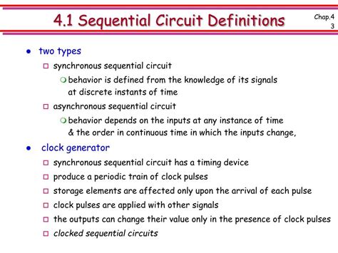 PPT Chap 4 Sequential Circuits PowerPoint Presentation Free Download ID 6540675