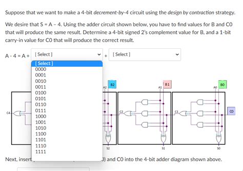 Suppose That We Want To Make A 4 Bit Decrement By 4