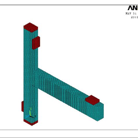 finite element model of beam column joint download scientific diagram