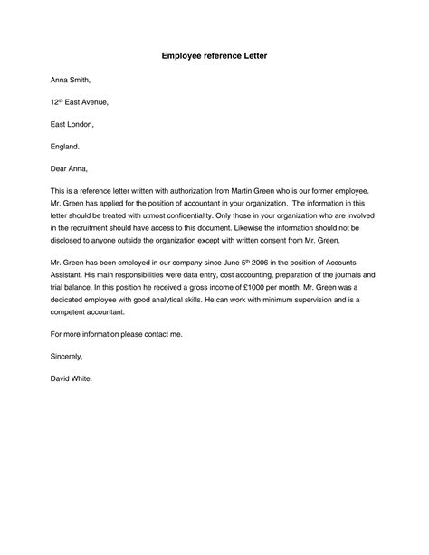 Character Reference Letter Sample Example Of Character Reference My