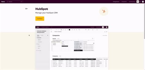 Using Hubspot With Rows Rows