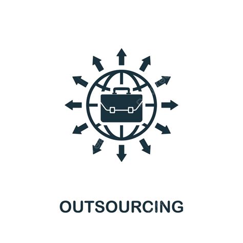 Outsourcing Vector Hd Png Images Outsourcing Icon Vector Illustration Computer Collaboration