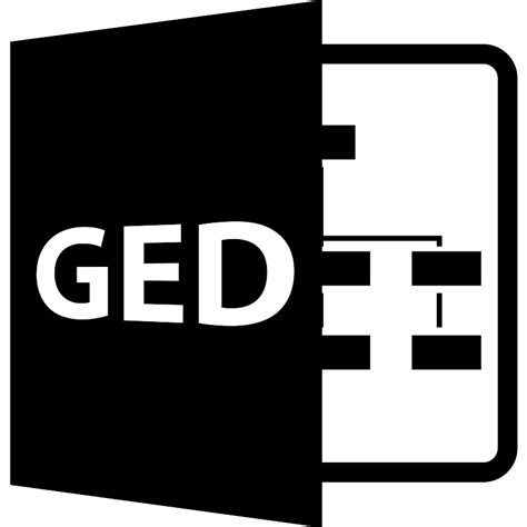 Ged Open File Format Vector SVG Icon SVG Repo