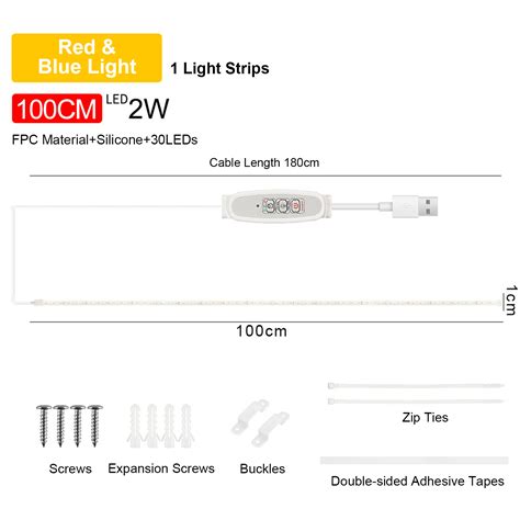 Nishore Growth Lamp Dimmable With Usb Indoor Play Dimmable With Lamp Supplement Red Leds Usb