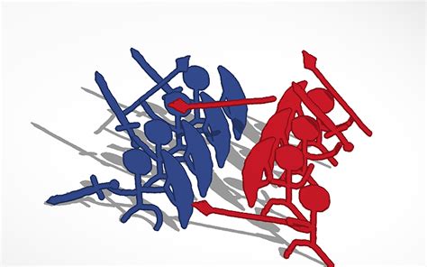3d Design Stick Battle First Encounter Tinkercad