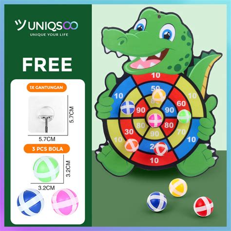 Uniqsoo Toy Dart Ball Board Sticky Ball Throwing Dart Board Dart Ball
