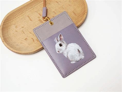 組合優惠 手工皮革 手繪掛頸證件卡套－直款 設計館 Leatherable 皮革生活選物 證件套識別證套 Pinkoi