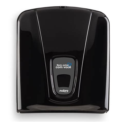 Dispenser Papel Toalha Preto Nobre Maxclean