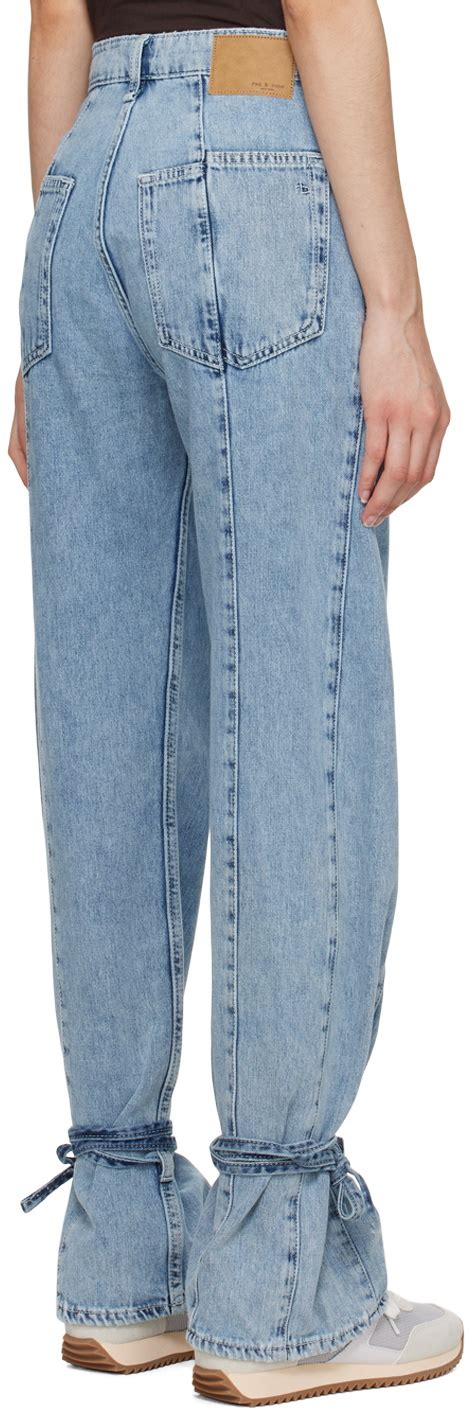 Rag And Bone Blue Splice Jeans Rag And Bone
