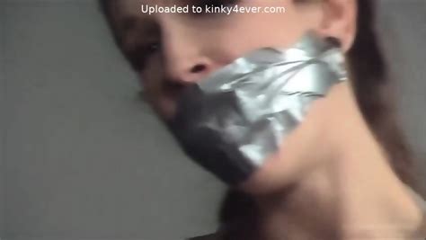 Sock Gag And Duct Taped To Chair