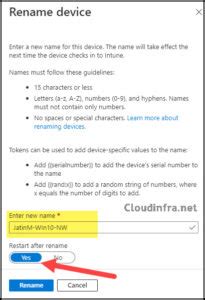 Rename A Windows Device Using Intune
