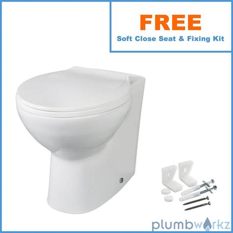 Back To Wall Btw Wc Pan Toilet Concealed Cistern Seat And Vanity Unit Ebay