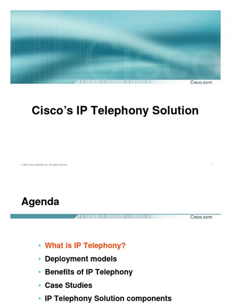 Cisco Ip Pbx Overview Pdf Voice Over Ip Telephony
