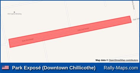 Park Exposé Downtown Chillicothe Stage Map Southern Ohio Forest