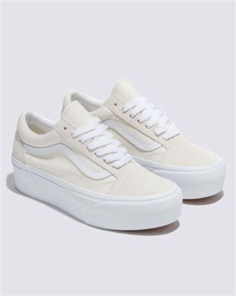Shop Vans Old Skool Stackform In White