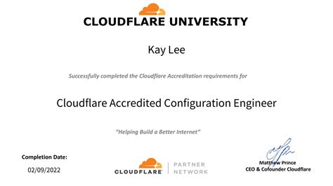 Cloudflare Accredited Configuration Engineer Certificate Pdf