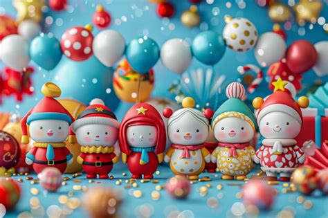 Premium Photo Group Of Small Figurines Sitting On Table