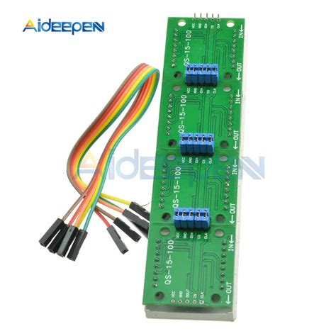 Max7219 Led Microcontroller 4 In 1 Display With 5p Line Dot Matrix Con Aideepen