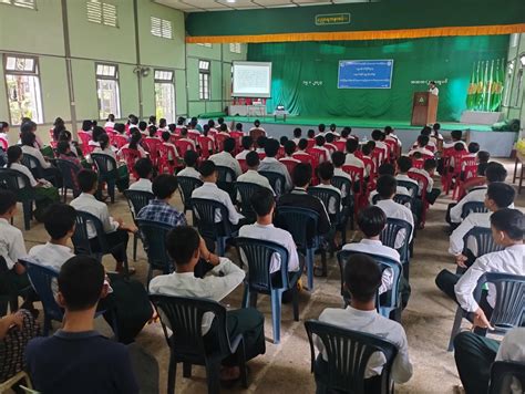 မအူပင်မြို့ အမှတ် ၂ အခြေခံပညာအထက်တန်းကျောင်းတွင် အသိပညာပေး ဟောပြောပွဲ
