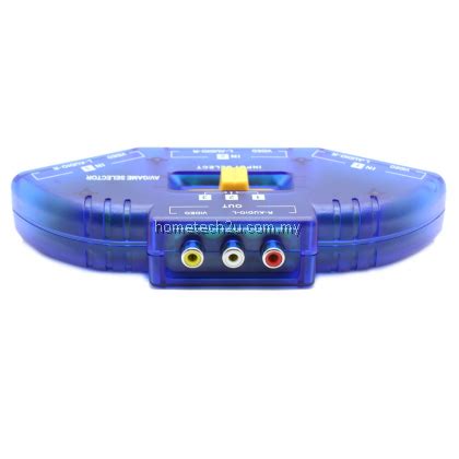 Way AV RCA Audio Video Selector Switcher Switch
