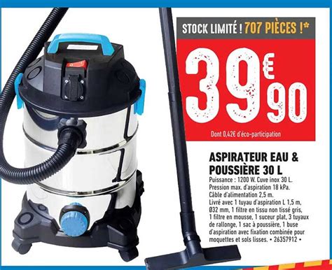 Promo Aspirateur Eau Et Poussière 30l chez Brico Cash iCatalogue fr