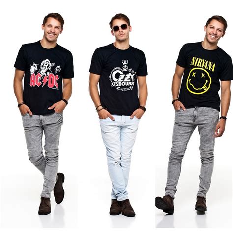 Kit 12 Camisetas Banda De Rock Atacado Sortidas Melhor Preço Mercado