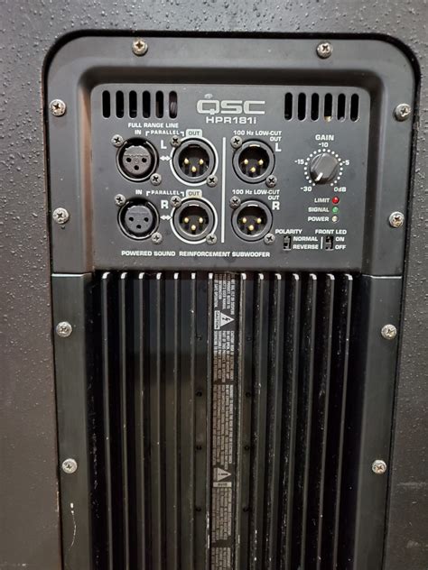 Qsc Hpr 181i Powered 18″ Sub Ths Audio