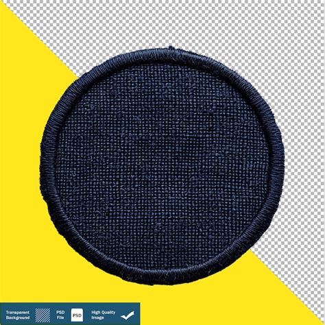El Fondo Transparente Png Psd Fue Grabado Por El Estudio Circular Navy Blue Patch Archivo PSD