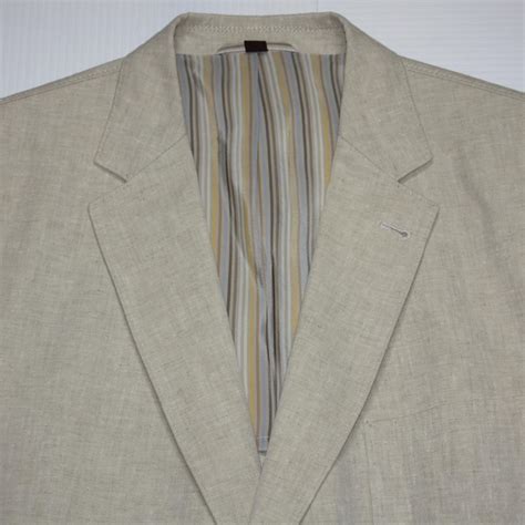 Kroon Men S Marty Modern Linen Tan Sport Coat Blazer Depop