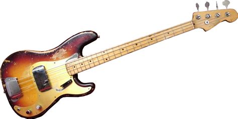 Electric Bass Guitar Vintage Six String Music Gear Clipart Png Png All