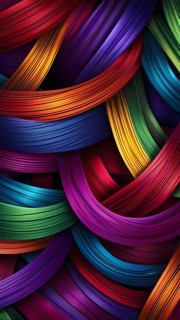 Premium Photo Colorful Strings Illustration Wallpaper Background