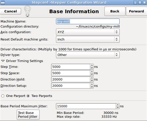 setting up parallel port page 2 linuxcnc