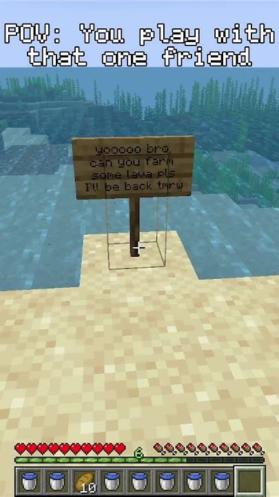 Pov You Play With That One Friend Minecraft Viralvideo Feedshorts