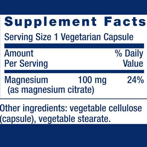 Life Extension Magnesium Citrate Capsules Price In Bangladesh