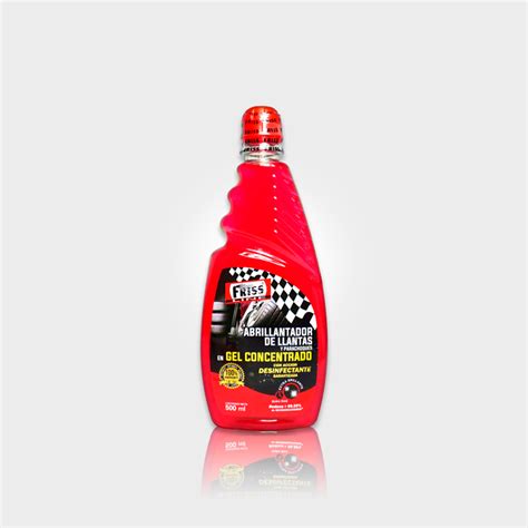 ABRILLANTADOR DE LLANTAS Y PARACHOQUES EN GEL 500 ML CON TAPA Friss Line