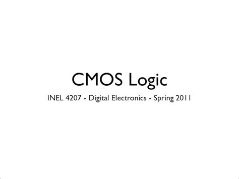 Pdf Cmos Logic Mayagüezmtoledo4207s2011c34pdf · 2011 2 17
