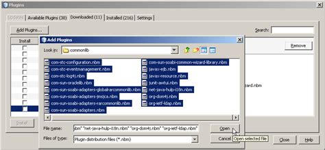 Installing The Design Time Nbm Files For The TCP IP JCA Adapter