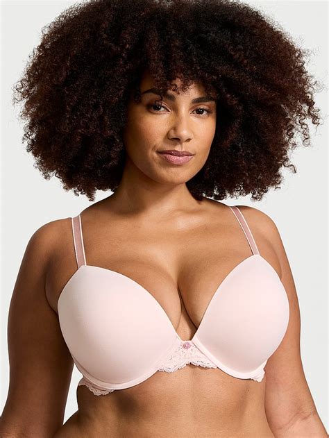 Bra Push Up De Encaje Liso Push Up Victorias Secret Tienda En